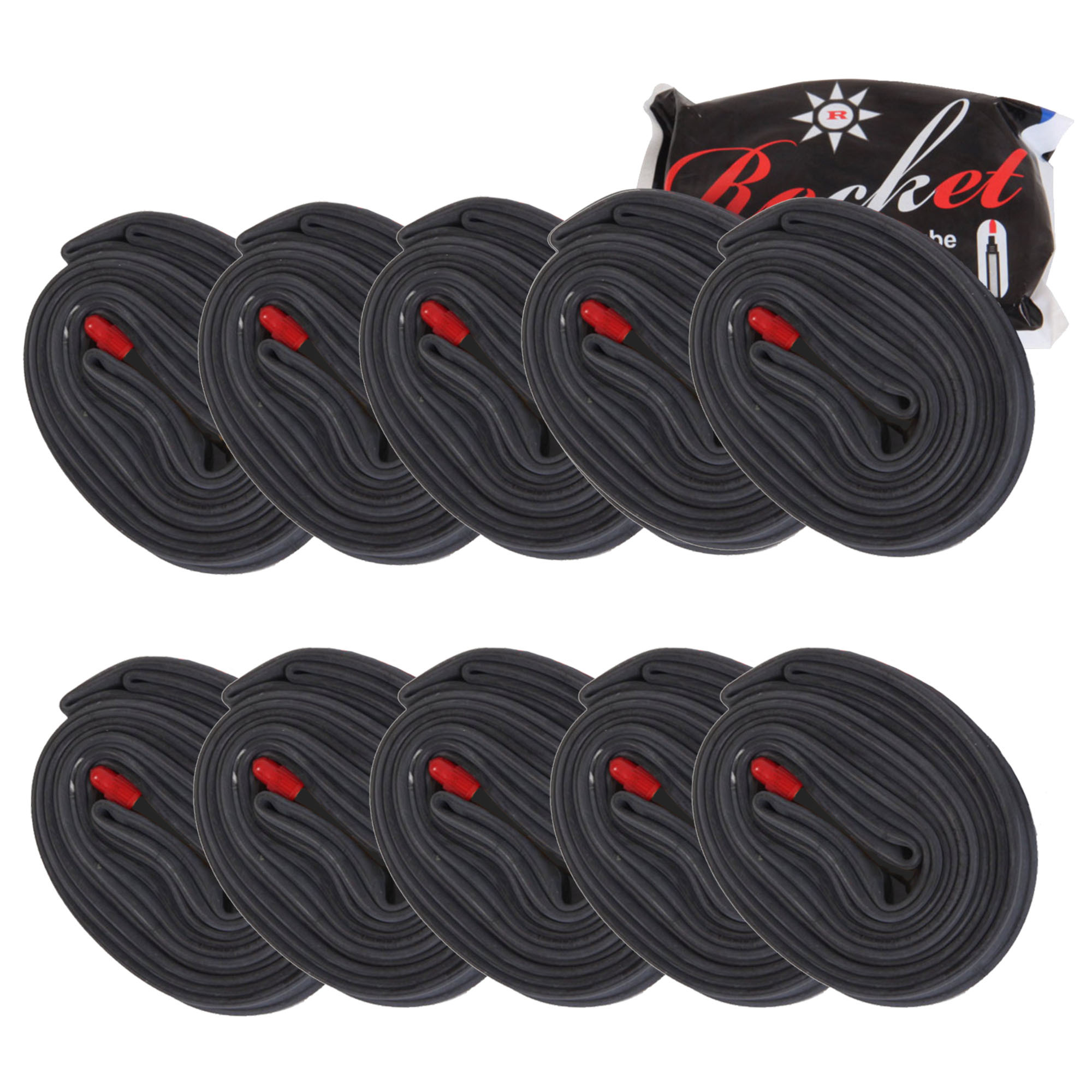 Buy 10x Rocket Road Bike Inner Tubes 700 x 20/25C 48mm Presta Valve | CD