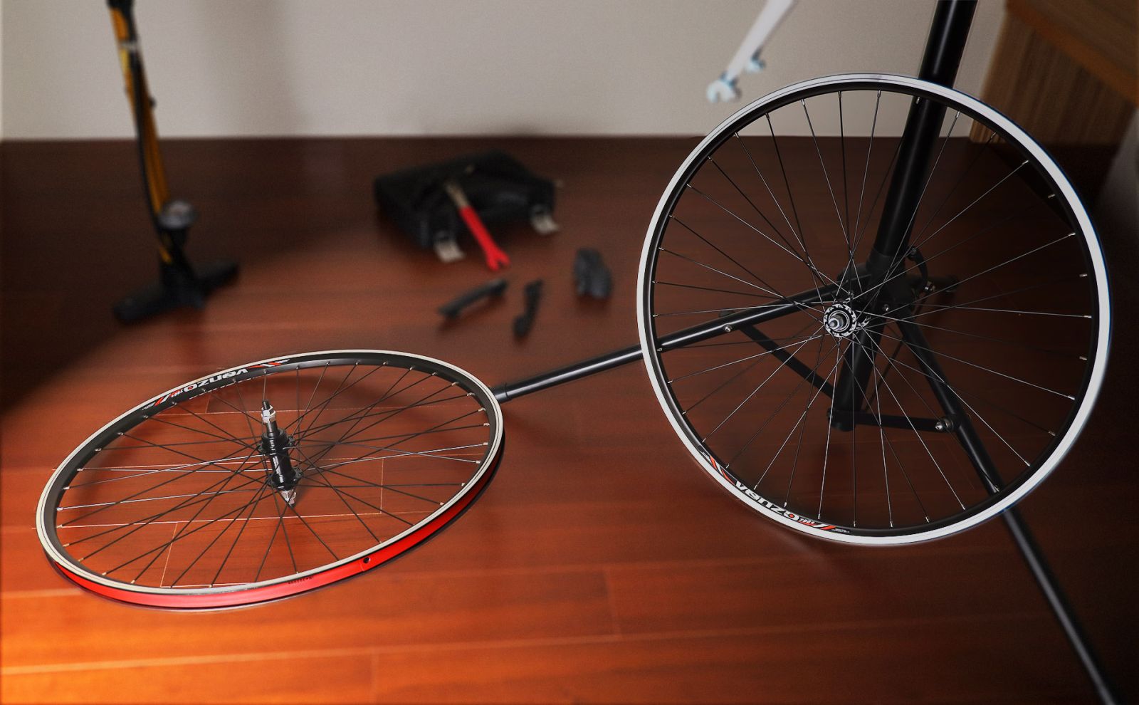 Buy Venzo Road Bike Bicycle 700c Double Wall Alloy Wheelset Bolt-on ...